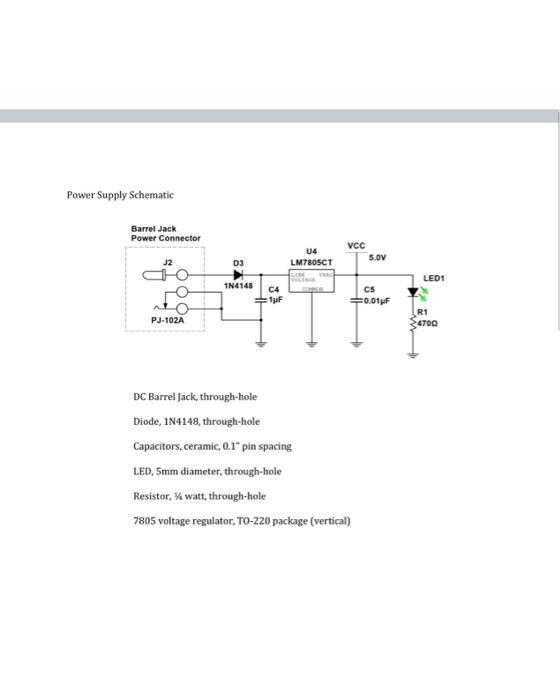 Solved 1. Use EAGLE to create an organized schematic | Chegg.com