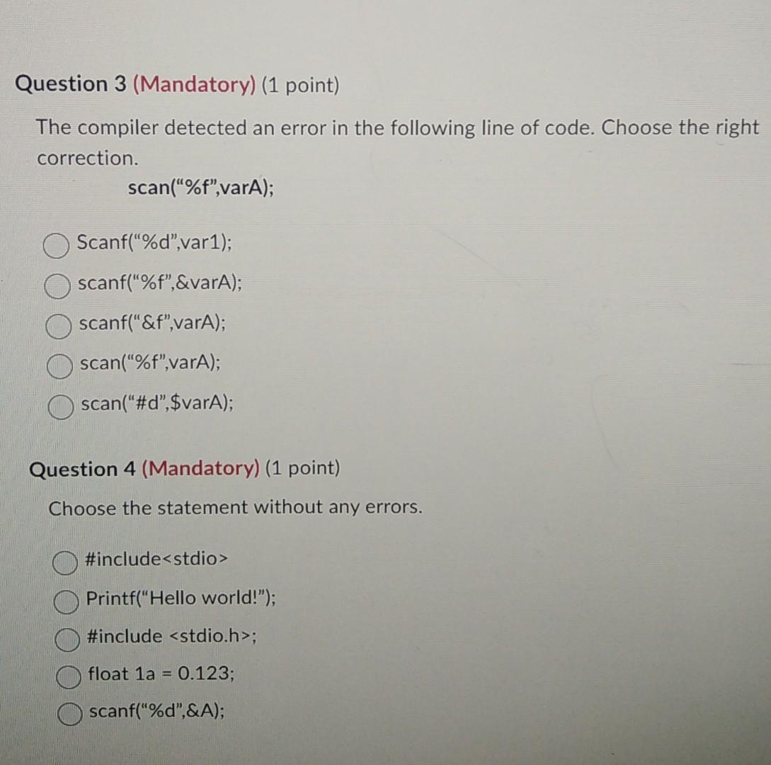 Solved Give the ouput for the following two statements. char | Chegg.com