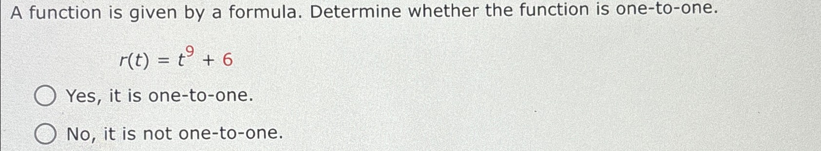 Solved A function is given by a formula. Determine whether | Chegg.com