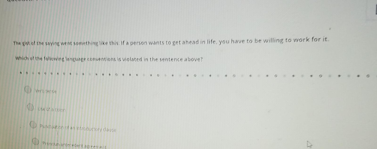 Solved The gist of the saying went something like this If a | Chegg.com