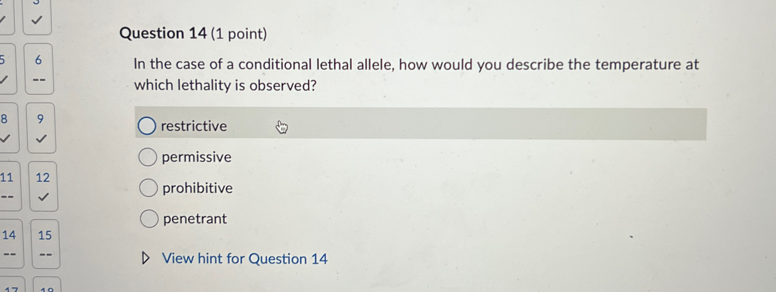 Solved Question 14 (1 ﻿point)6In the case of a conditional | Chegg.com