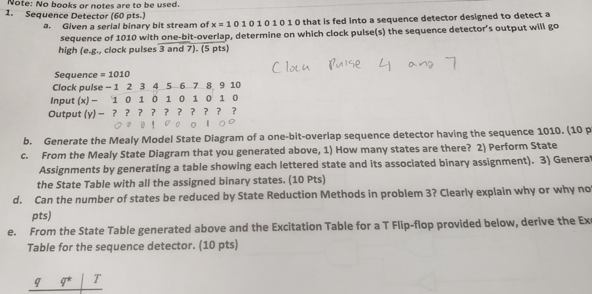f. Derive the State Equations form the Excitation | Chegg.com