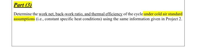 Solved Project 2 A gas turbine power plant operates on a | Chegg.com