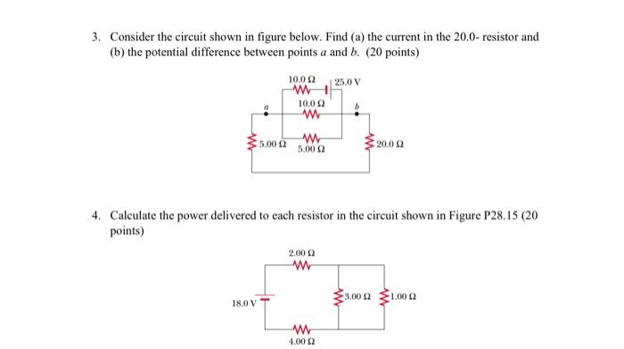 Solved 3. Consider the circuit shown in figure below. Find | Chegg.com