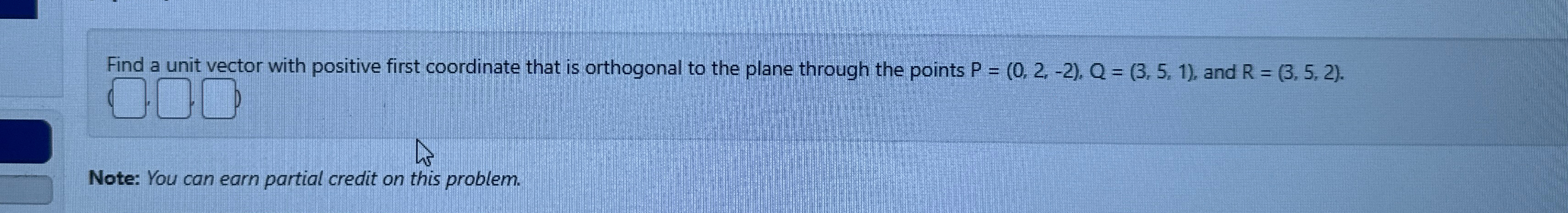 Solved Find a unit vector with positive first coordinate | Chegg.com