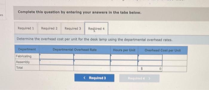 Solved Exercise 4-9 (Algo) Allocating overhead using | Chegg.com