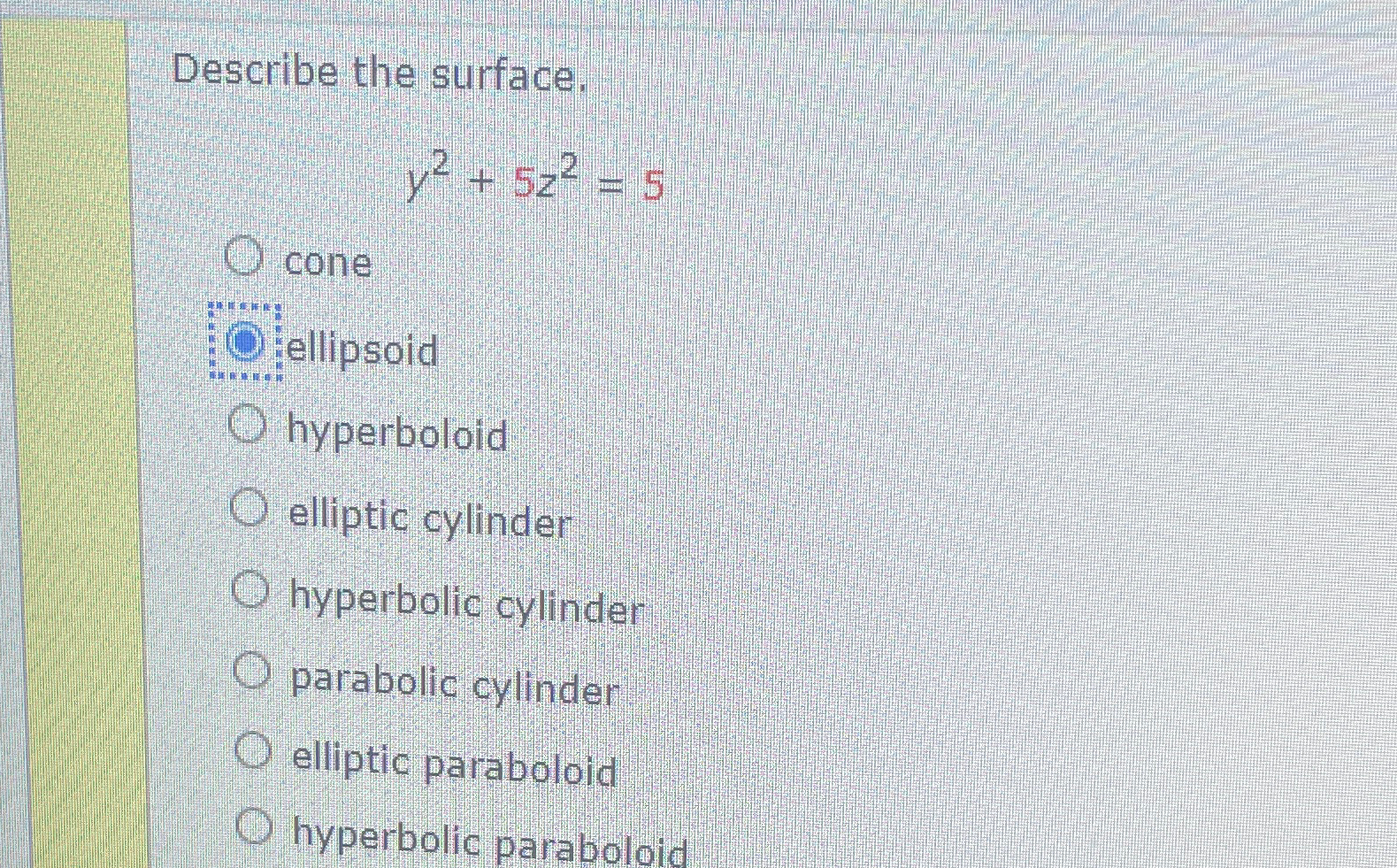 Solved Describe the | Chegg.com