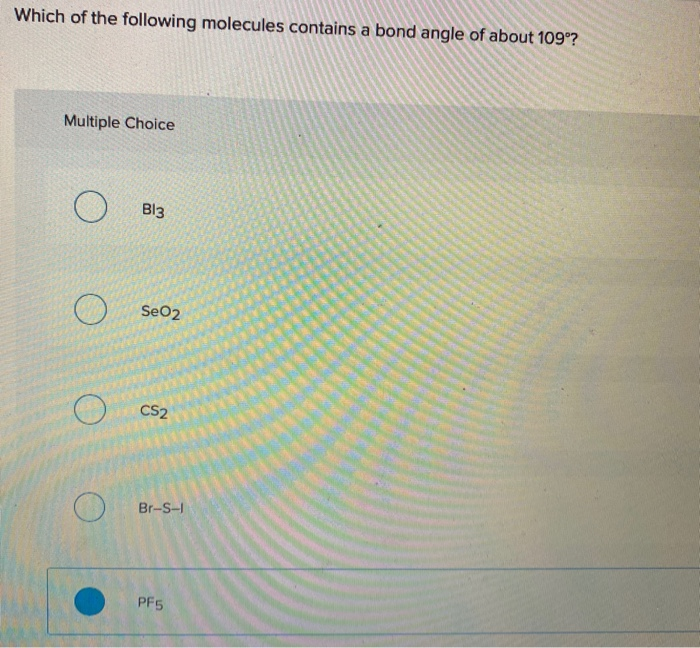 What Is The Bond Angle Of Of2 Studycom