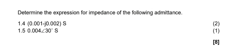 Solved Determine the expression for impedance of the | Chegg.com