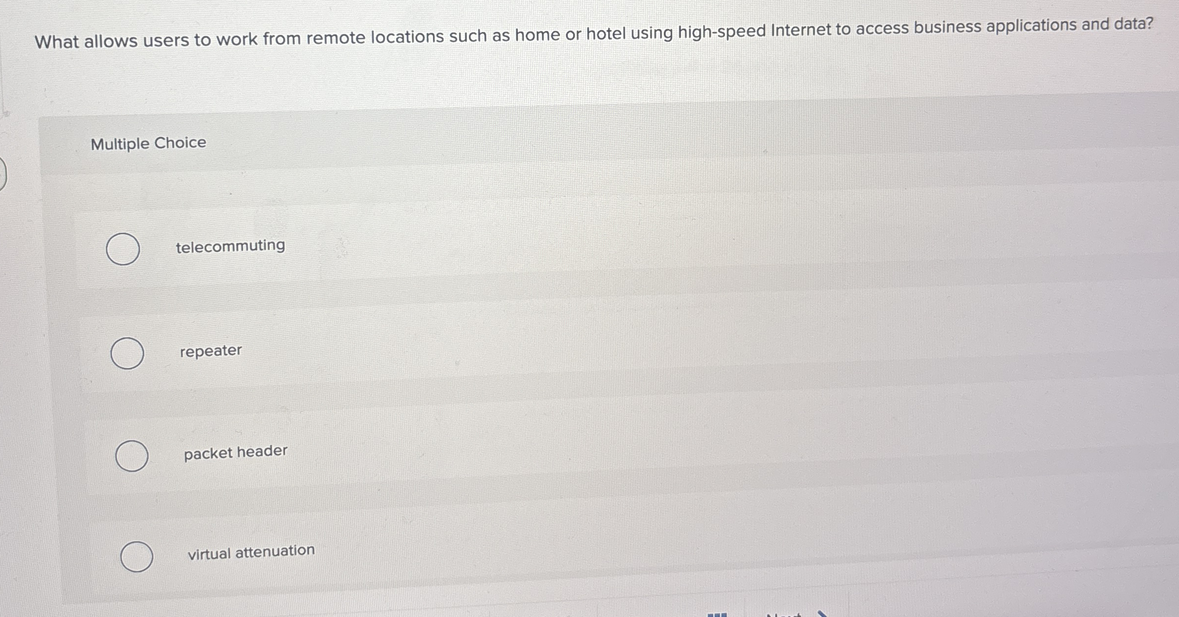Solved What allows users to work from remote locations such | Chegg.com