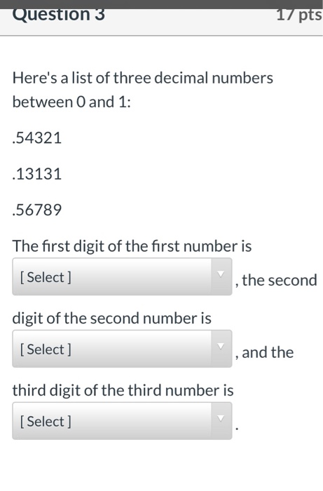 Solved Question 1 17 pts Which of these sets have the same | Chegg.com