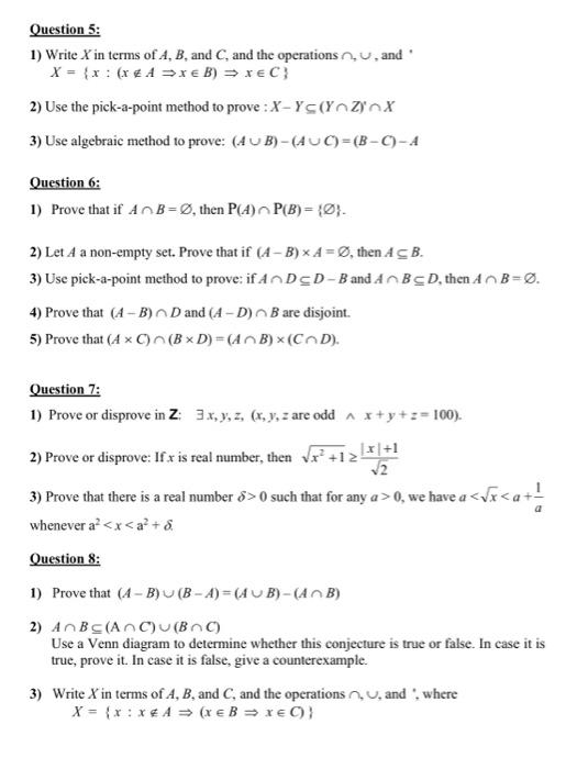 Solved X={x:(x∈/A⇒x∈B)⇒x∈C} 2) Use the pick-a-point method | Chegg.com