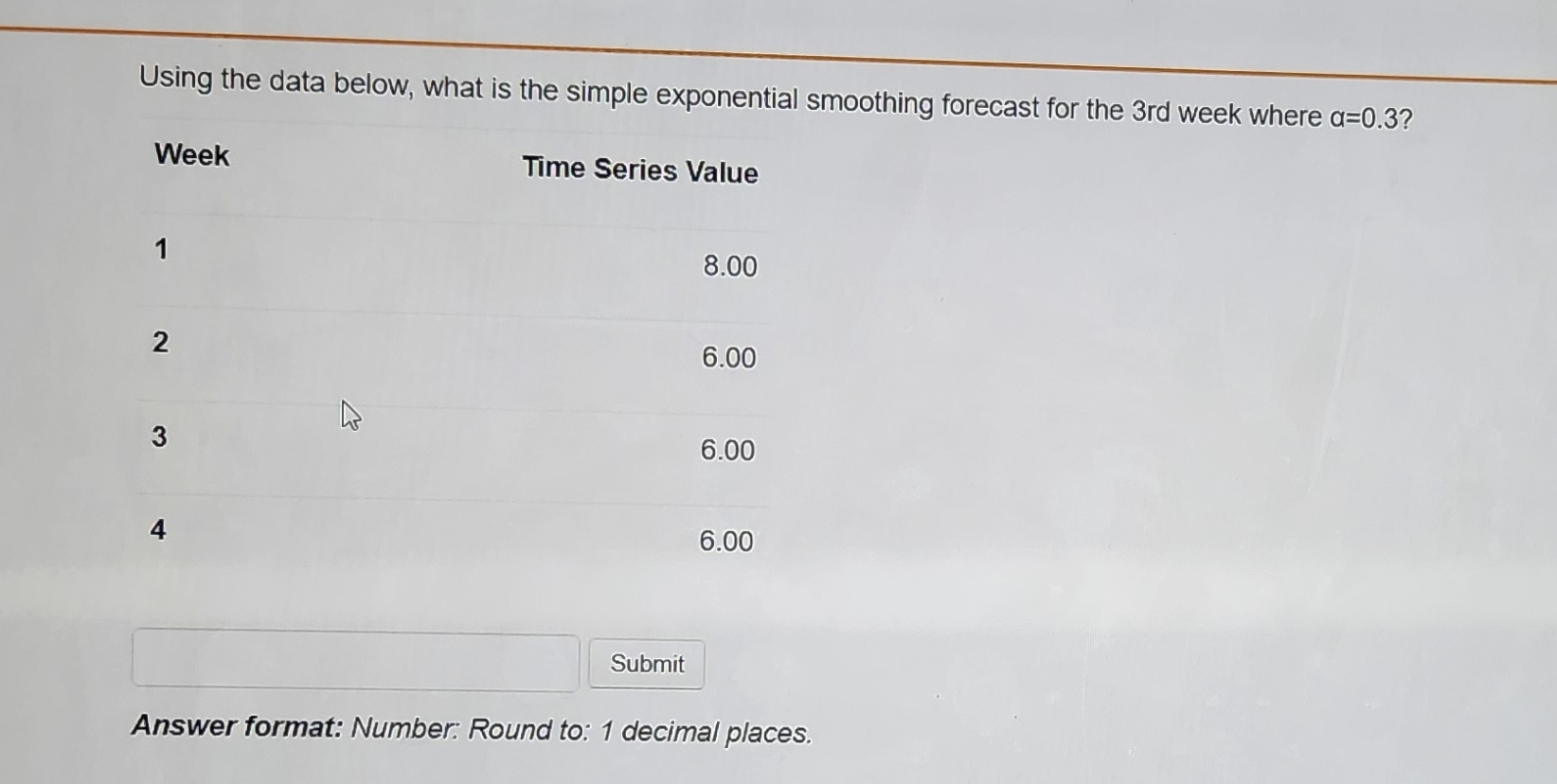 Solved Using the data below, what is the simple exponential | Chegg.com