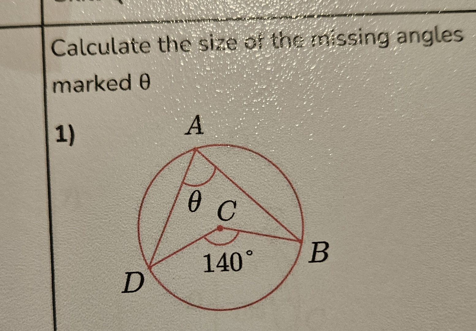 Solved Calculate the size of the missing angles marked θ | Chegg.com
