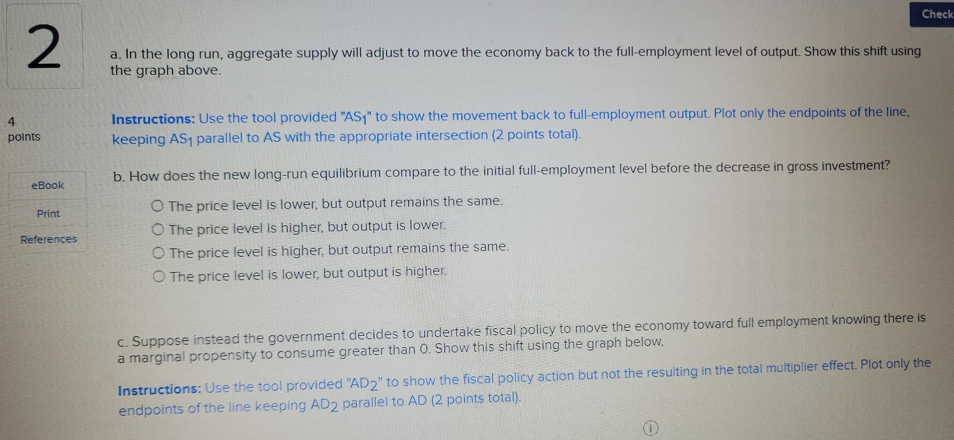Solved Check my work 2. The graph below depicts a decrease | Chegg.com