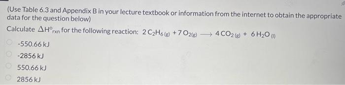 (Use Table 6.3 and Appendix B in your lecture | Chegg.com