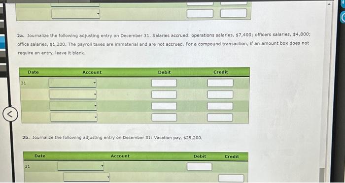 Solved \r\nDec. Issued Check No, 410 for \\( \\$ 6,000 \\) | Chegg.com