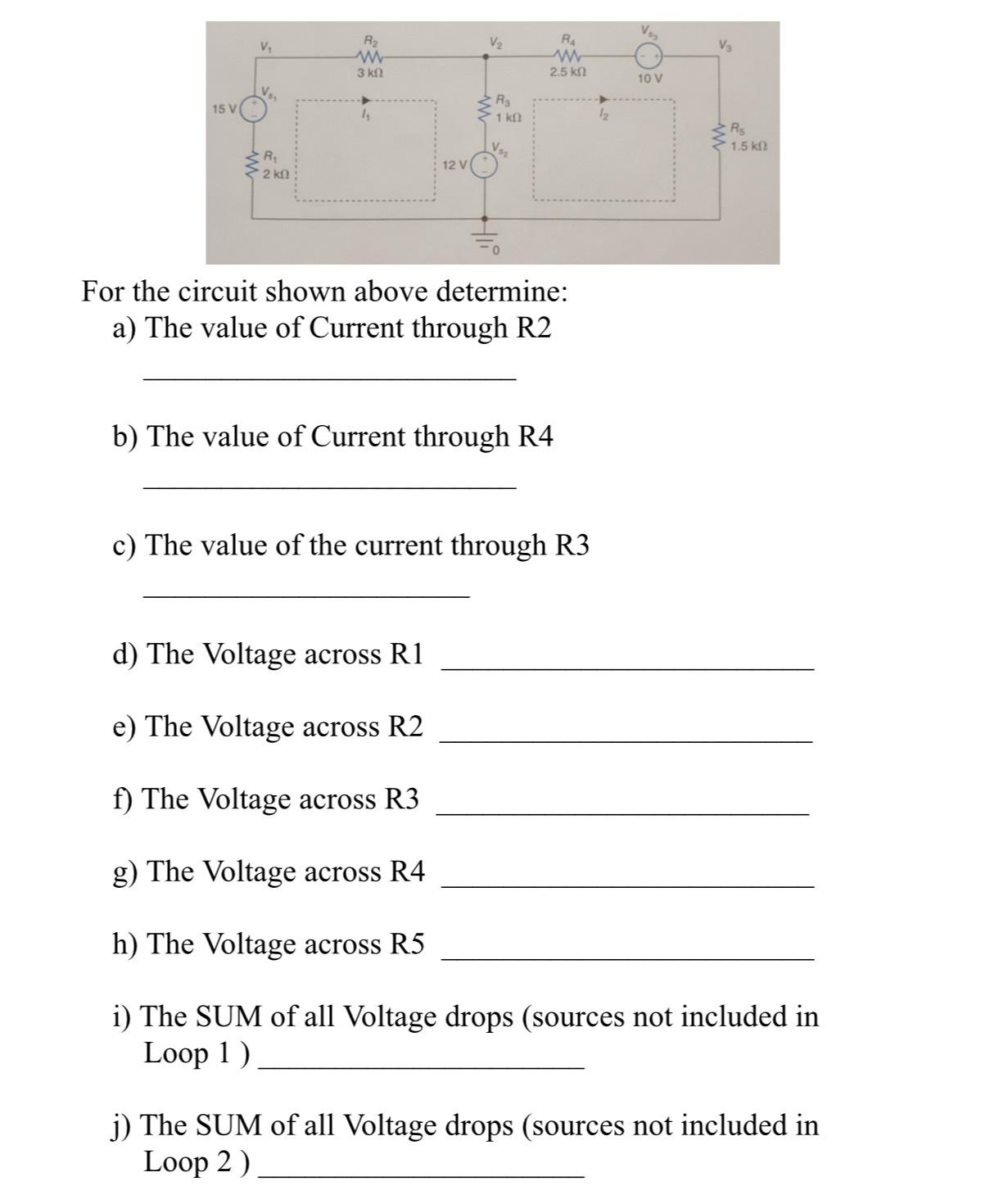 Solved For The Circuit Shown Above Determine A ﻿the Value