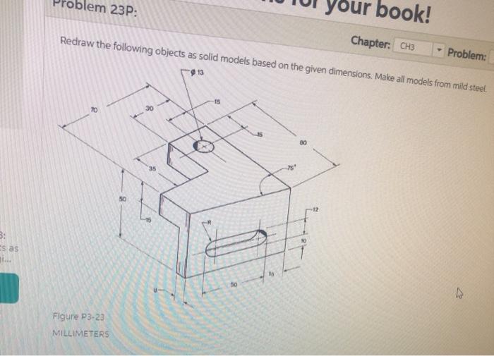 Solved olem 23P: your book! Redraw the following objects as | Chegg.com