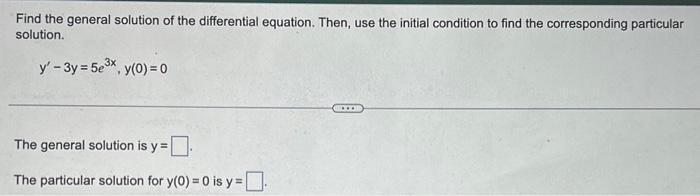 Solved Find the general solution of the differential | Chegg.com