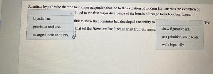 Solved Scientists hypothesize that the first major | Chegg.com