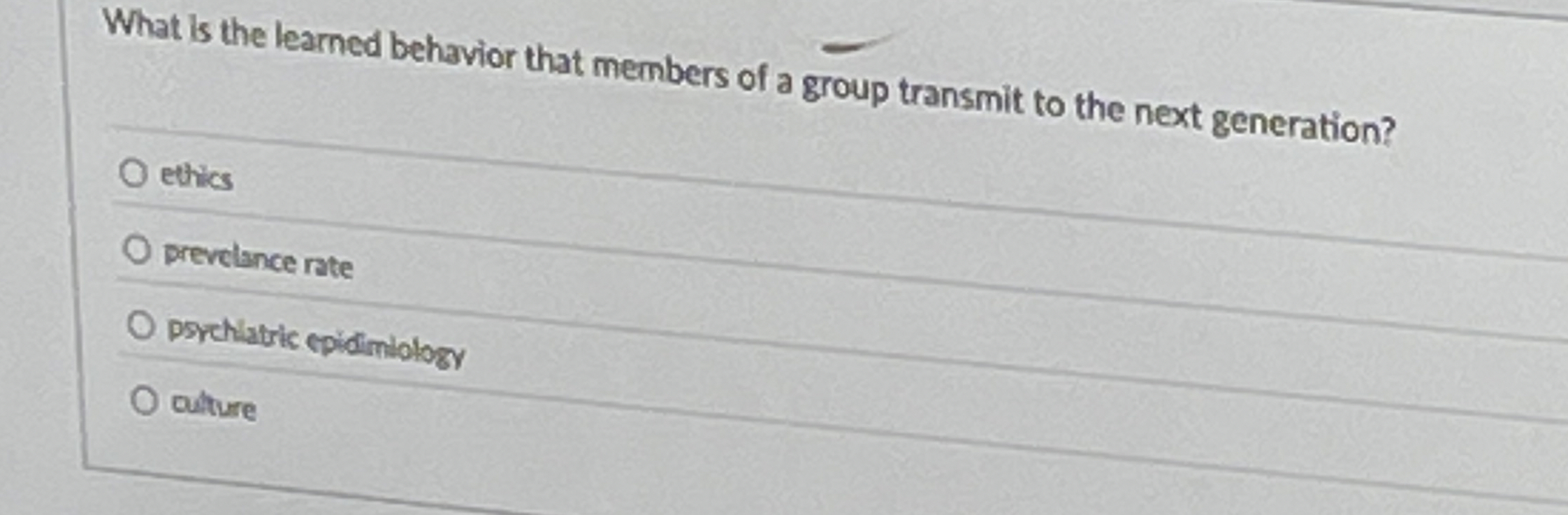 Solved What is the learned behavior that members of a group | Chegg.com