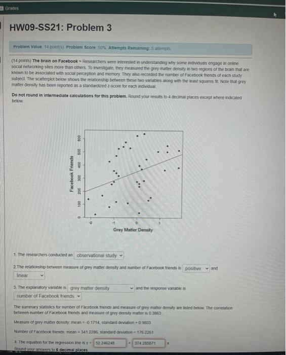 Solved 33 Grades HW09-SS21: Problem 3 Problem Value 14 | Chegg.com