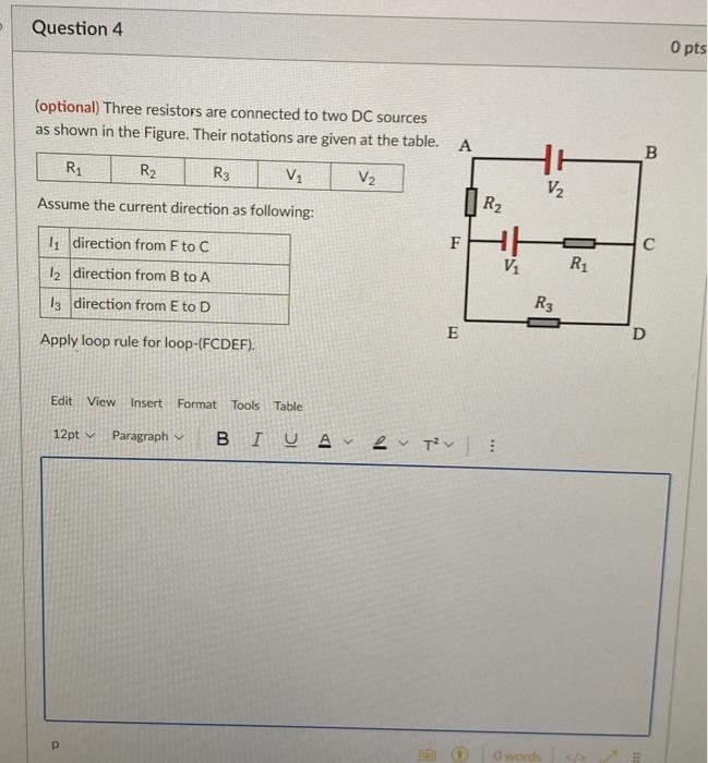 Solved (optional) Three resistors are connected to two DC | Chegg.com