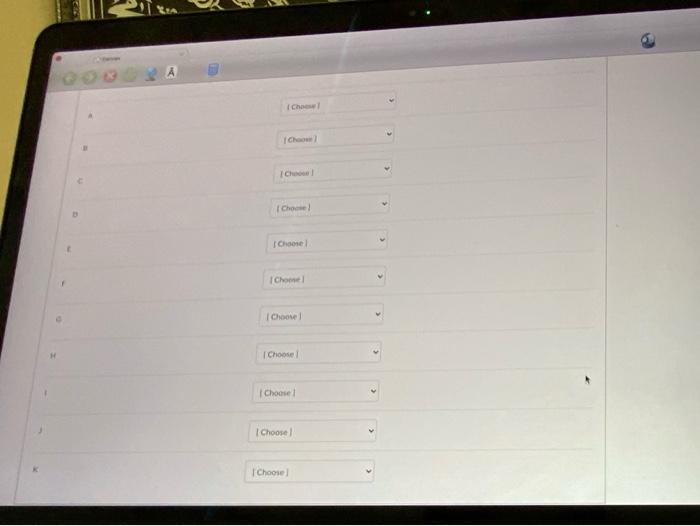 Solved • Answer all matching multiple drop-down and | Chegg.com