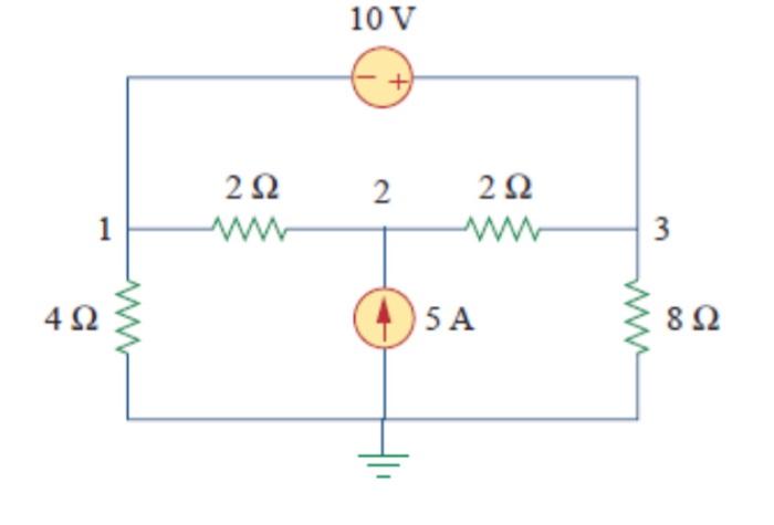Solved Using nodal analysis, determine the node voltages in | Chegg.com Solved Using nodal analysis, determine the node voltages in | Chegg.com