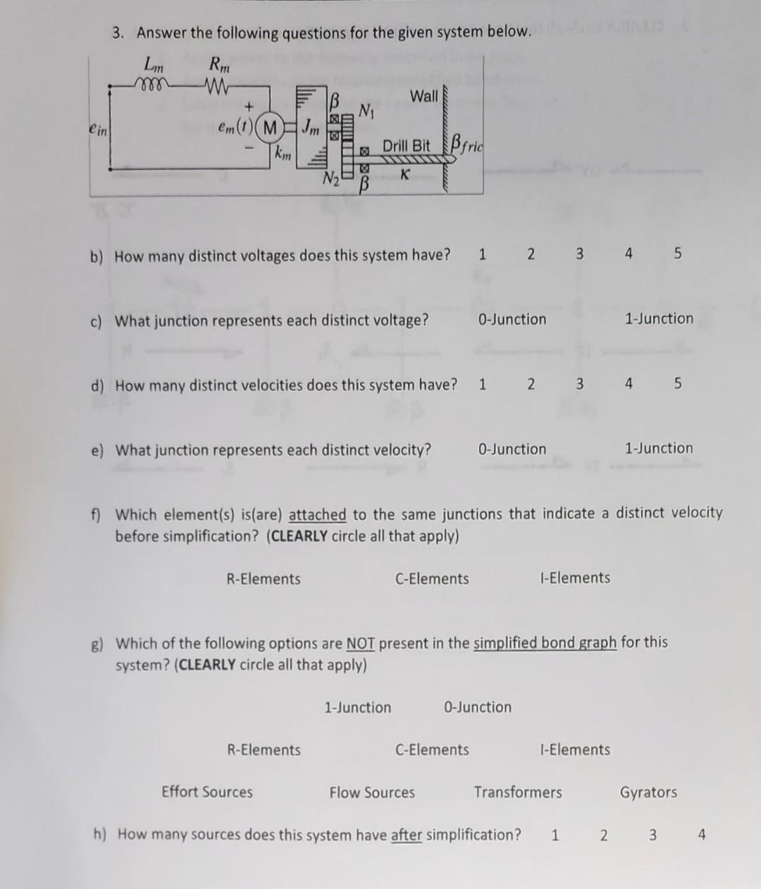 Solved 3. Answer the following questions for the given | Chegg.com