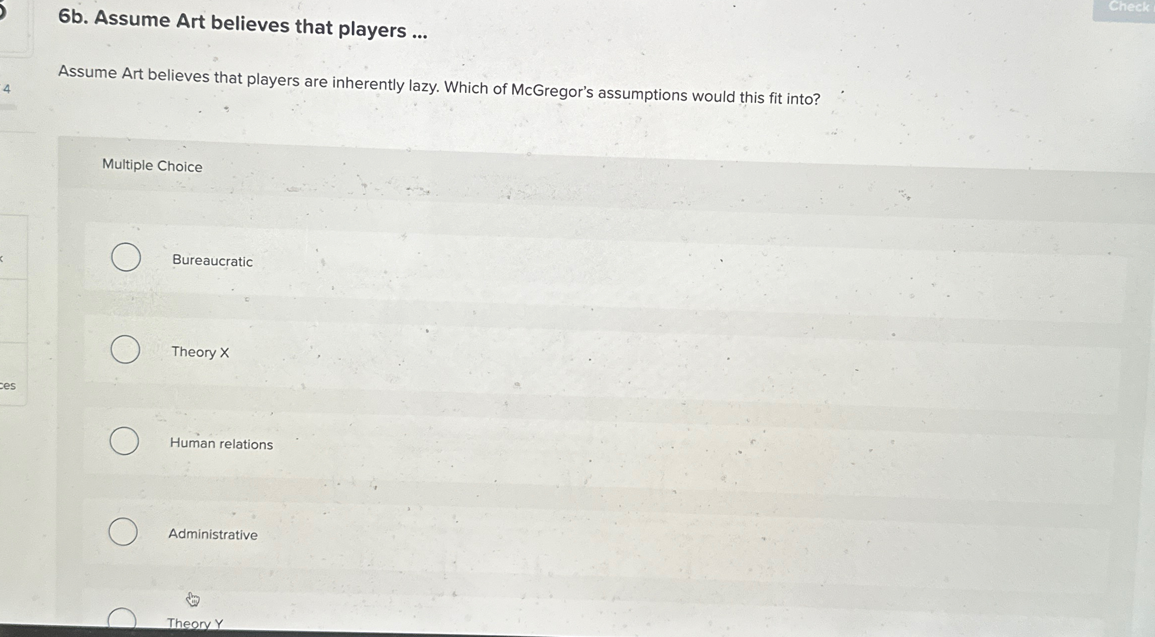Solved 6b. ﻿Assume Art believes that players ...CheckAssume | Chegg.com