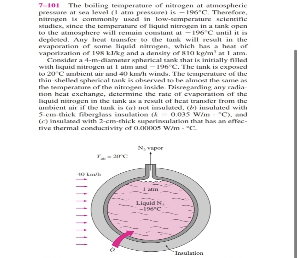 Solved 7-101 ﻿The boiling temperature of nitrogen at | Chegg.com