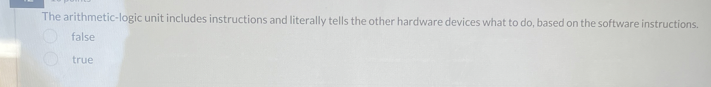 Solved The arithmetic-logic unit includes instructions and | Chegg.com