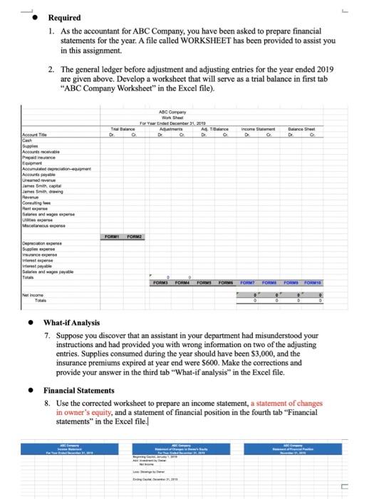 Solved Solutions- Worksheet:-Financial Statements 8. Use the | Chegg.com