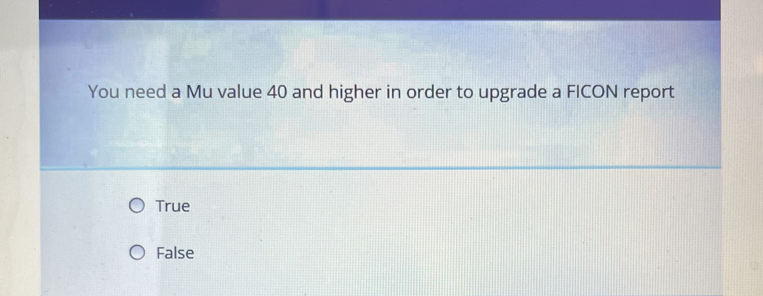 Solved You need a Mu value 40 ﻿and higher in order to | Chegg.com
