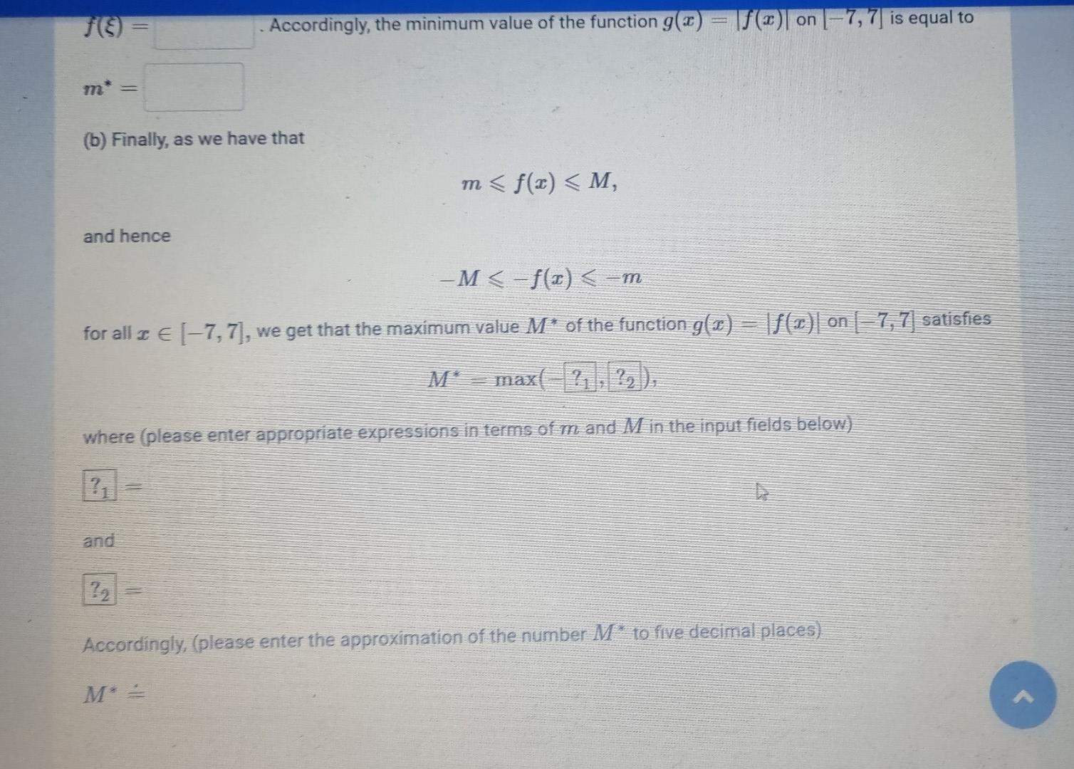 Solved (Min-Max Values of Differentiable Functions). | Chegg.com
