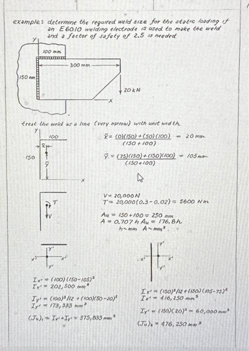Solved Anwser should involve dimensions for centroid of weld | Chegg.com