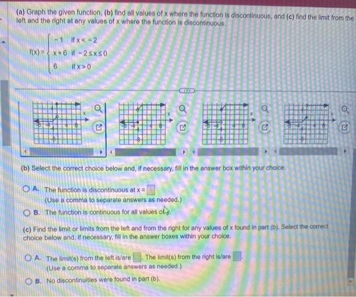 Solved A Graph The Given Function B Find All Values Of 