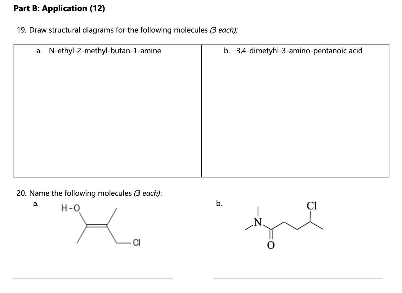 Solved Draw structural diagrams for the following molecules | Chegg.com