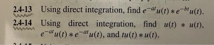 Solved 2.4-13 Using direct integration, find | Chegg.com