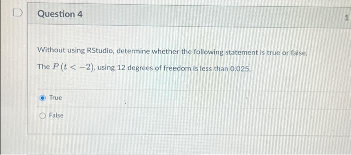 Solved Without using RStudio, determine whether the | Chegg.com