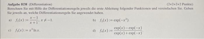 Solved Use the differentiation rules to calculate the first | Chegg.com