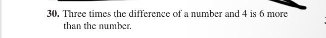 Solved 26. Eight less than the product of 3 and a number is | Chegg.com