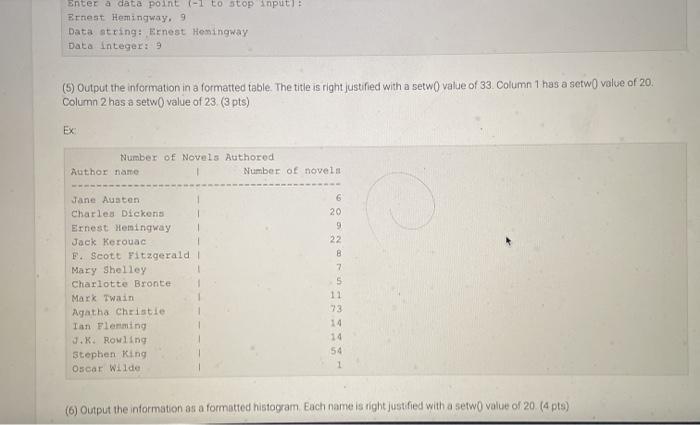 Solved 13.12 LAB*: Program: Data visualization (1) Prompt | Chegg.com