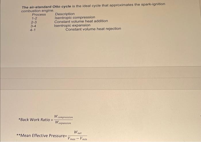 Solved 1. (35 points) Consider the air-standard Otto cycle | Chegg.com