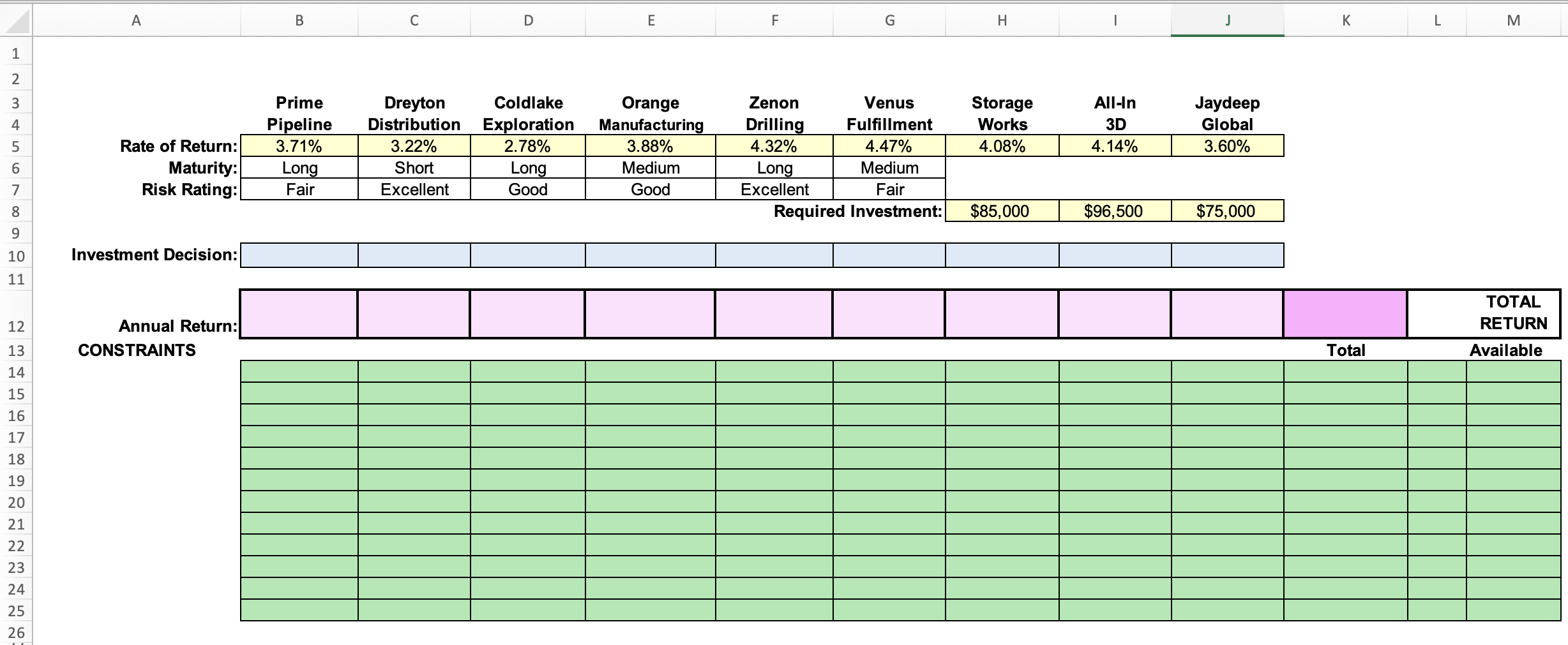 Solved USE EXCEL TO COMPLETE THE GIVEN TABLE. ﻿Norma bought | Chegg.com