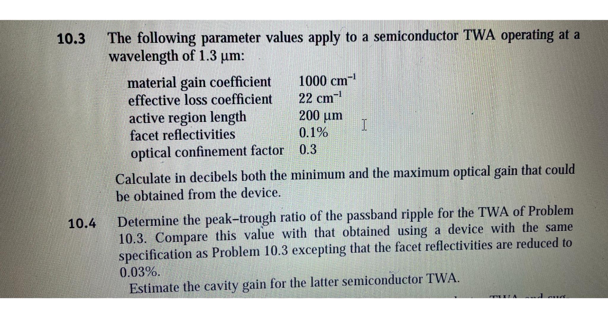 Solved 10.4 Determine the peak-trough ratio of the passband | Chegg.com Solved 10.4 Determine the peak-trough ratio of the passband | Chegg.com