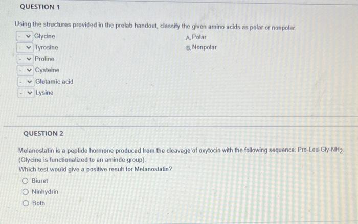 Solved Using the structures provided in the prelab handout, | Chegg.com