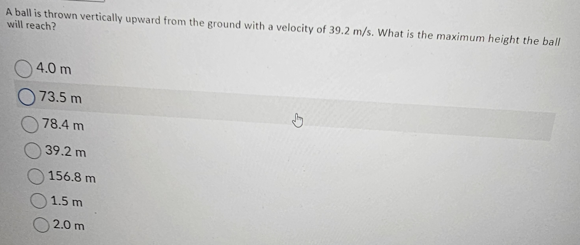 Solved A ball is thrown vertically upward from the ground | Chegg.com